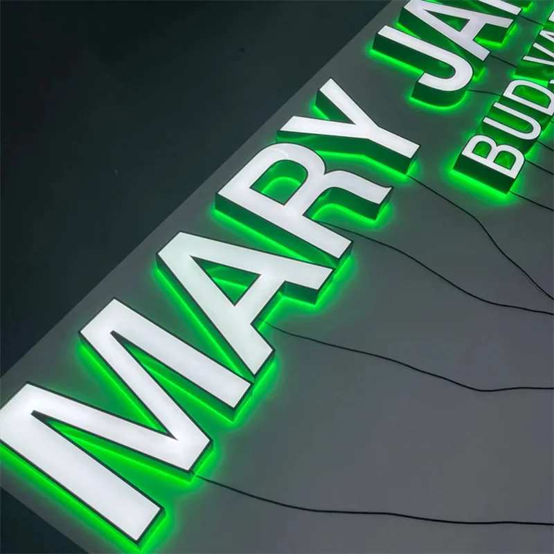 Front-and-Back-Light-Custom-Illuminated-Outdoor-Signs-For-Advertising ...