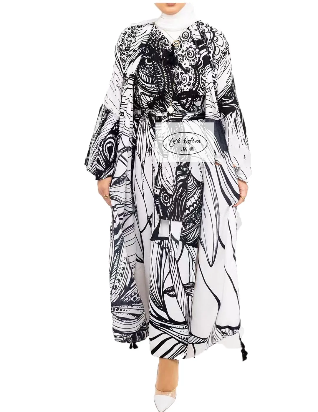 Middle East Fashion Traditional Muslim Women Bohemian Cardigans Kaftan ...