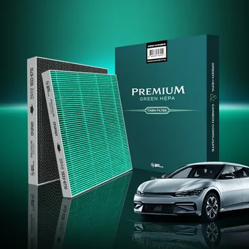필터포유 프리미엄 차량용 자동차 에어컨 필터 그린헤파 CFUP002 제네시스 더뉴 그랜저 IG 카니발 4세대 싼타페TM LF쏘나타 K5 JF 올뉴 K7 프리미어 더 K9 ...