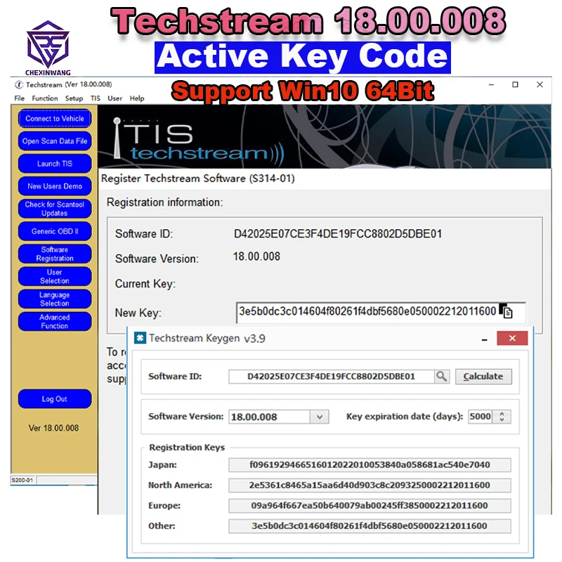 Newest-Version-FOR-TOYOTA-TIS-Techstream-18-00-008-Software-Link-and ...