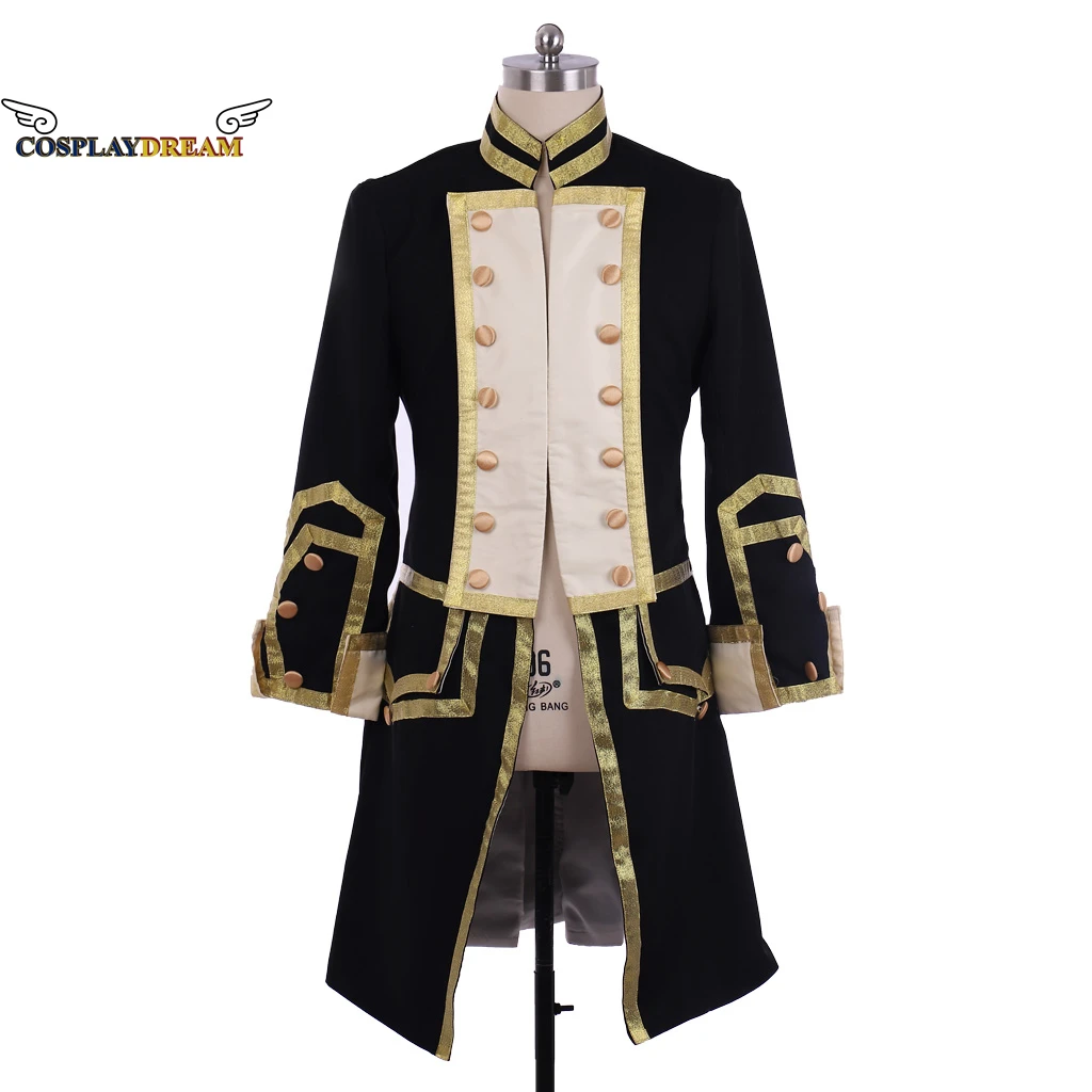 18th Century Mens Royal Military Jacket Cosplay Costume Colonial Tuxedo ...
