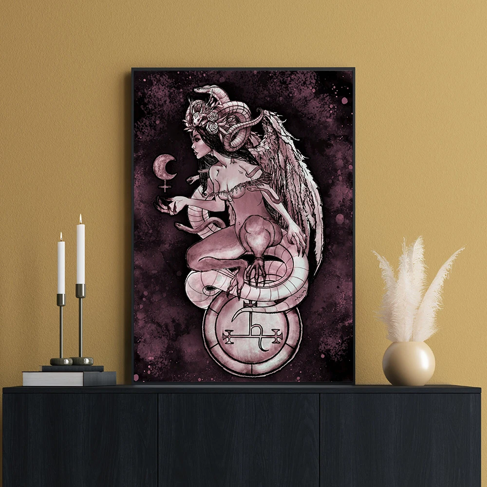Lilith-Occult-Mother-of-Demons-Goddess-Poster-Garden-of-Eden-Prints ...