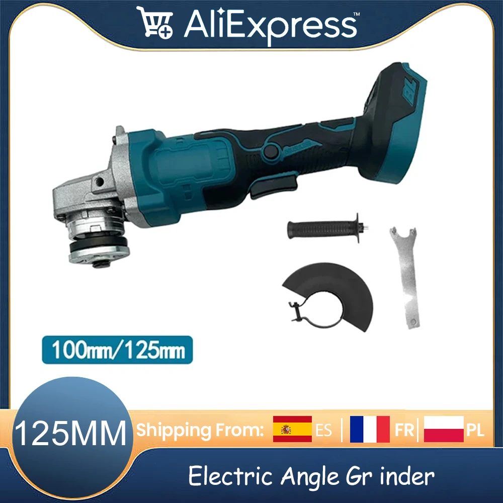 125MM-Brushless-Electric-Angle-Grinder-Variable-Speed-for-Makita-18v ...