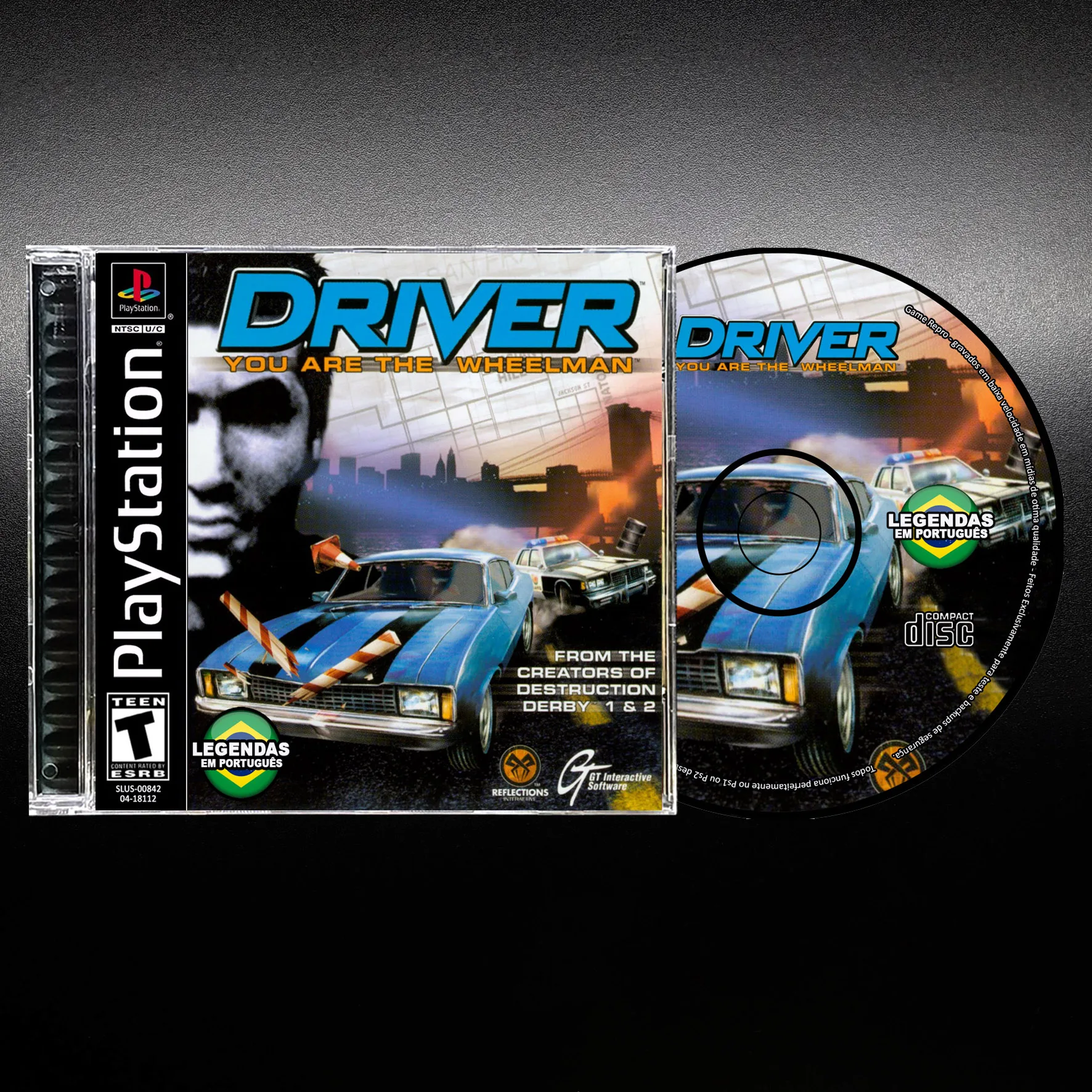 Driver 1 - Português - Repro / Retro Game Ps1 / Psx / Play 1 ...