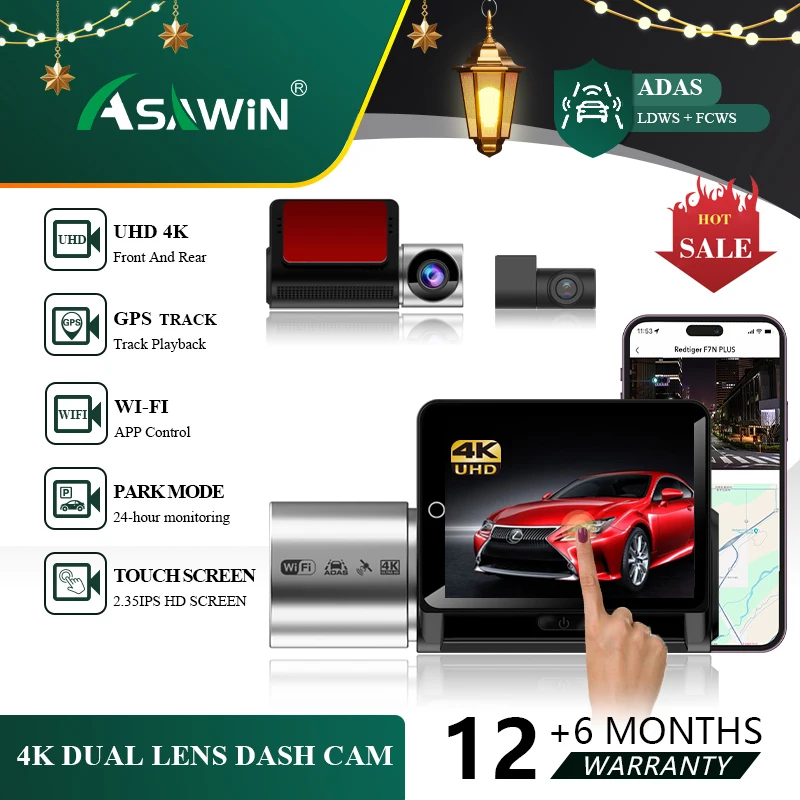 4K-Dash-Cam-WIFI-GPS-ADAS-Car-Camera-Asawin-A6-2-35-Inch-Ips-Touch ...