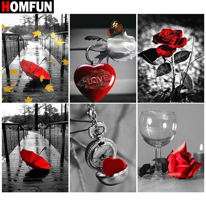 Black And White Photography With Color Splash Love