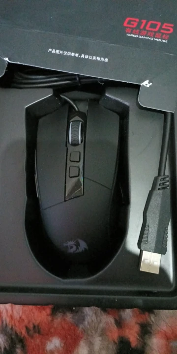 REDRAGON Lonewolf G105 RGB USB Wired Gaming Mouse 8000 DPI 8 buttons ...