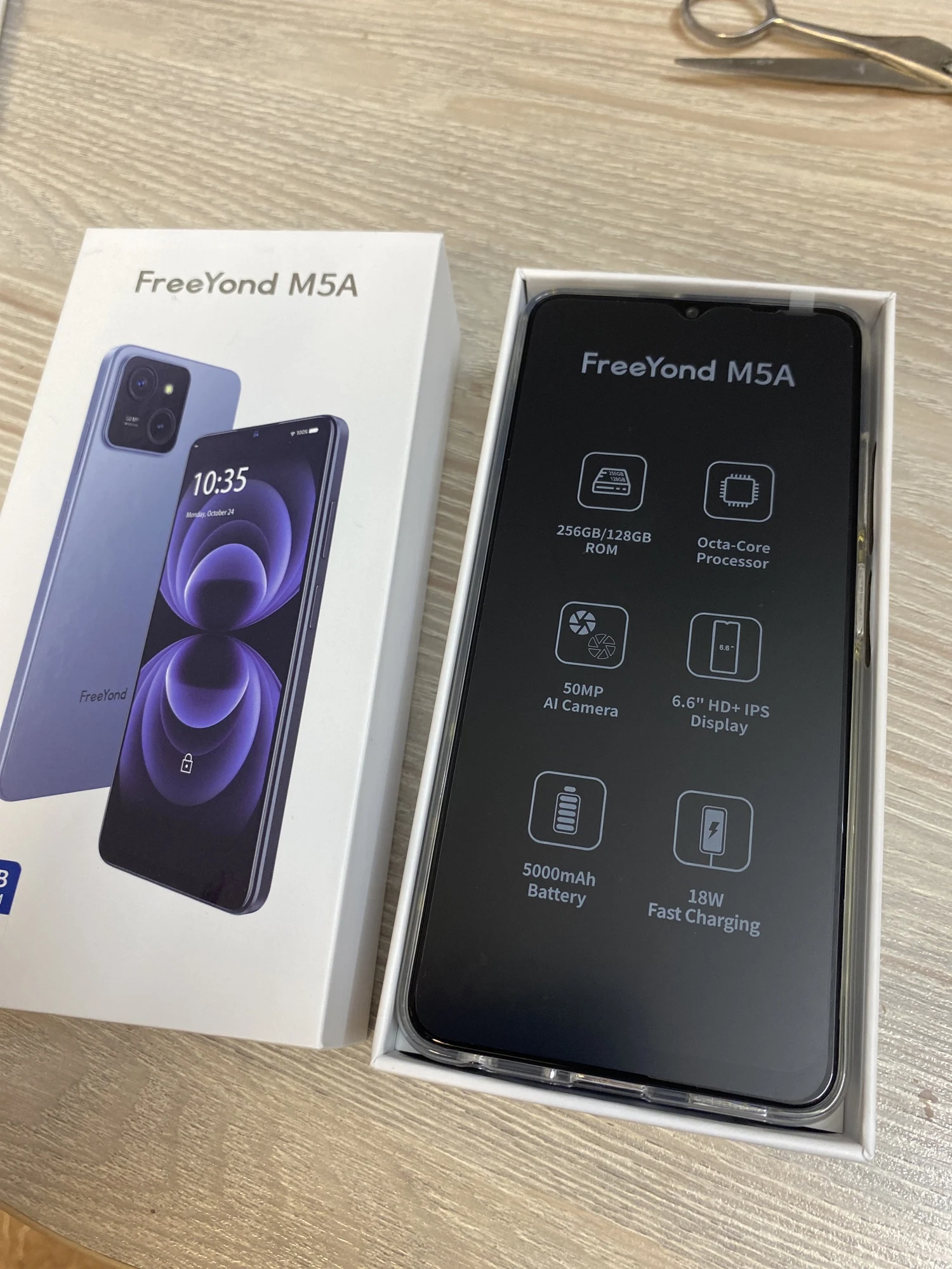 FreeYond 2023 New Phone M5A 256GB ROM 8GB RAM 50MP Cellphone 6.6 ...