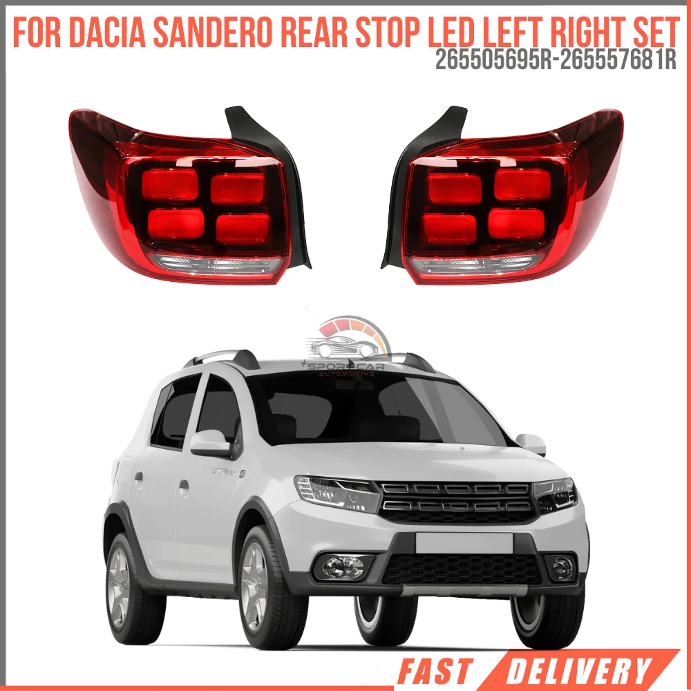 For-DACIA-SANDERO-REAR-STOP-LED-RIGHT-LEFT-SET-Oem-265557681R ...