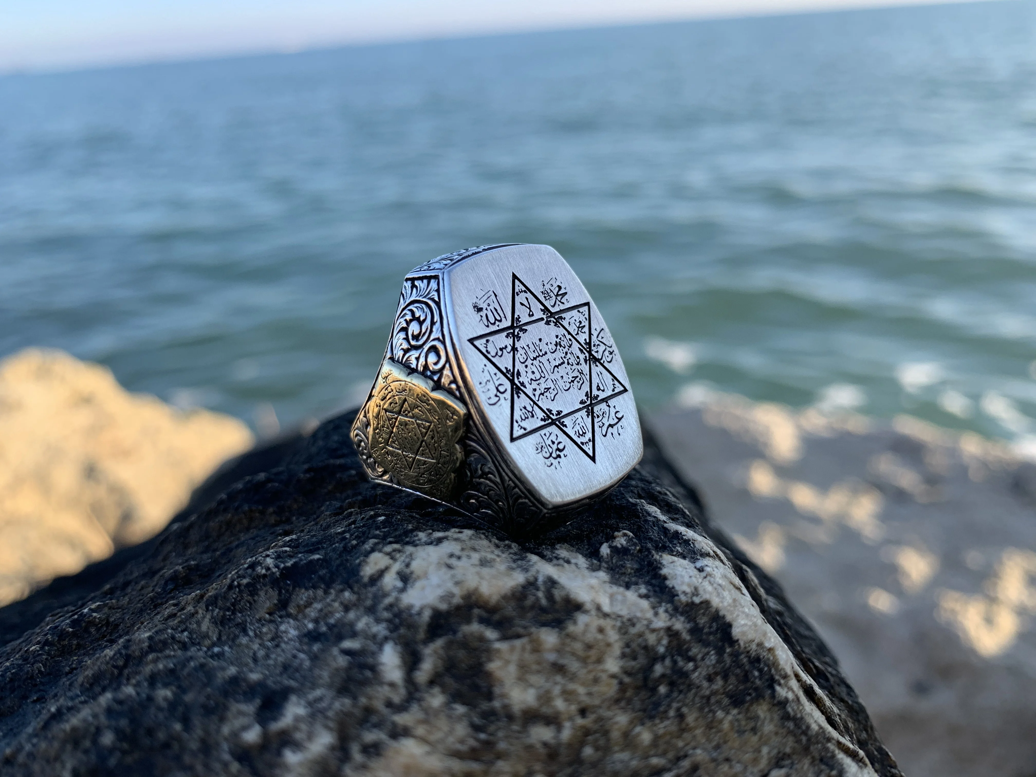 Sultan-Series-Special-Desing-Silver-Ring-With-Seal-Of-Solomon-Fashion ...