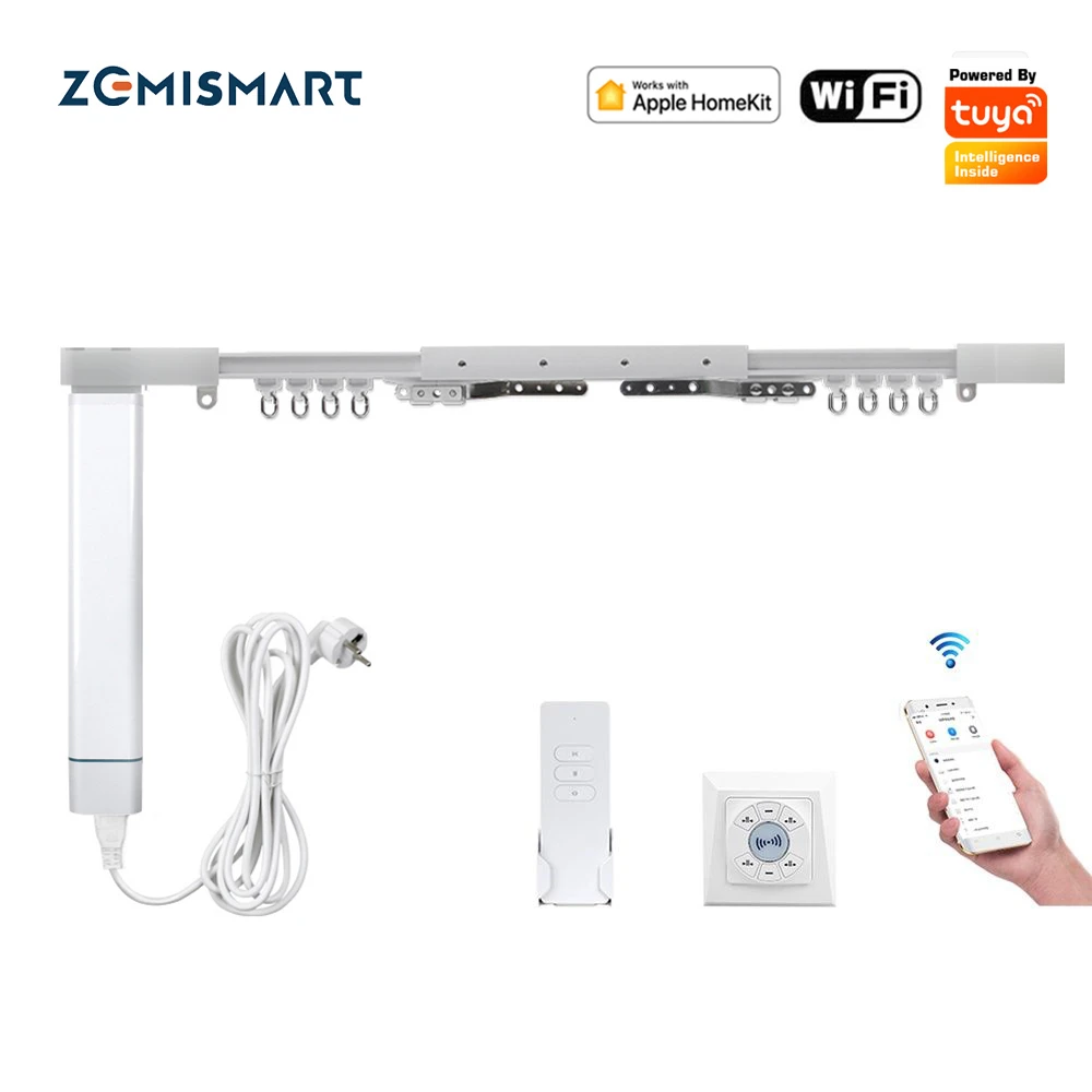 Automatic Curtain Control System Remote | Electric Curtains System Wall ...