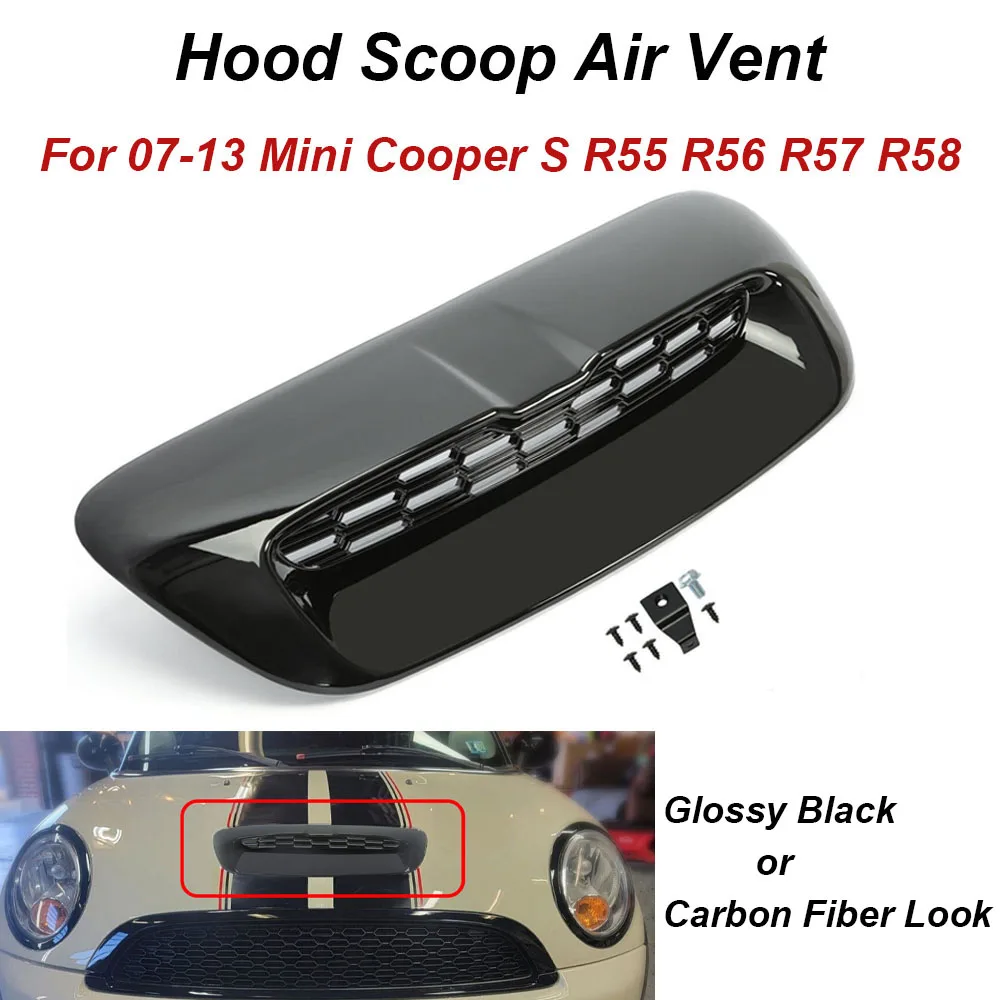 ABS-Front-Engine-Bonnets-Hood-Vent-Scoop-For-Mini-Cooper-S-R55-R56-R57 ...