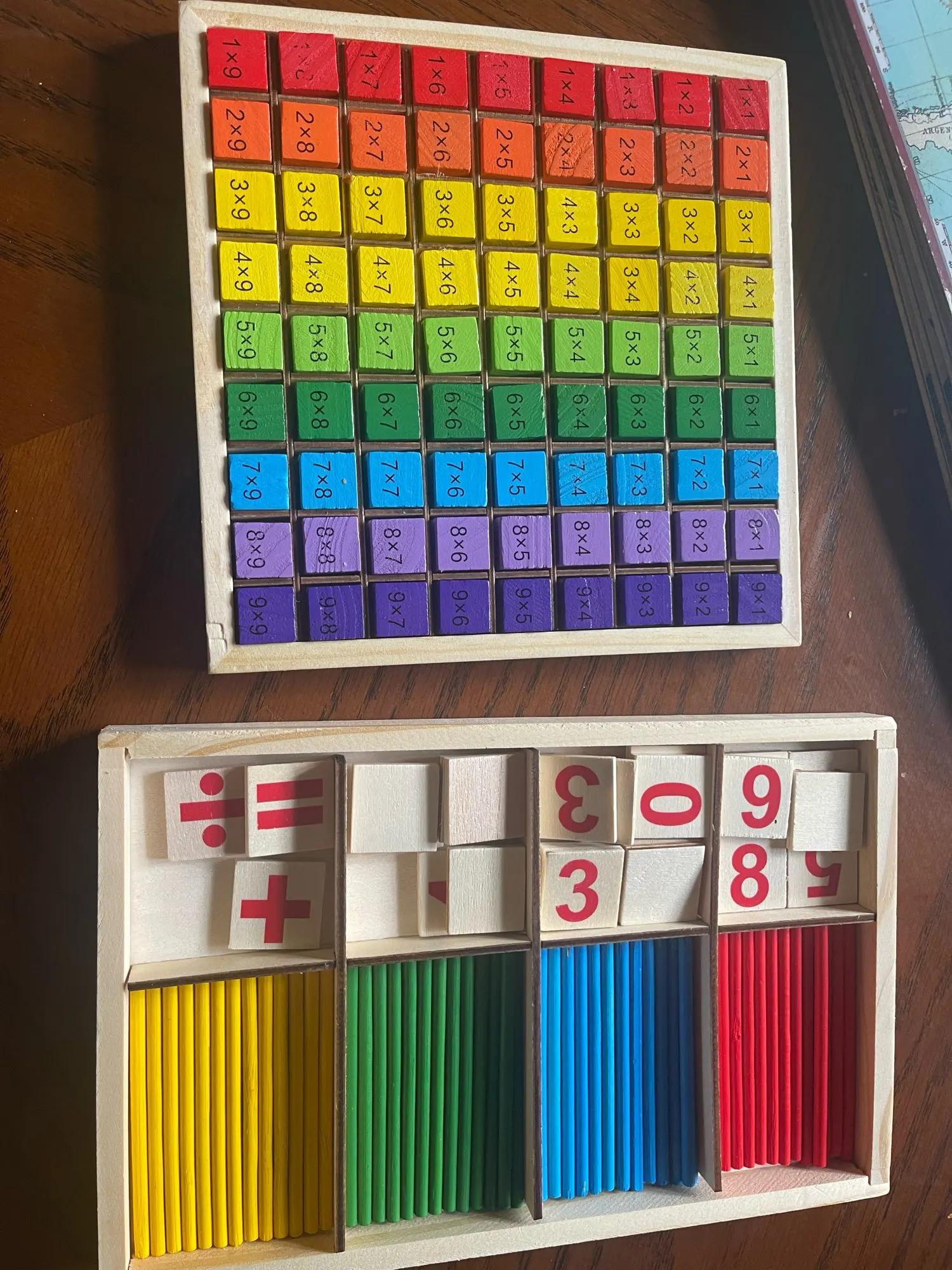 Montessori Wooden Multiplication Table – Kids Toys LLC