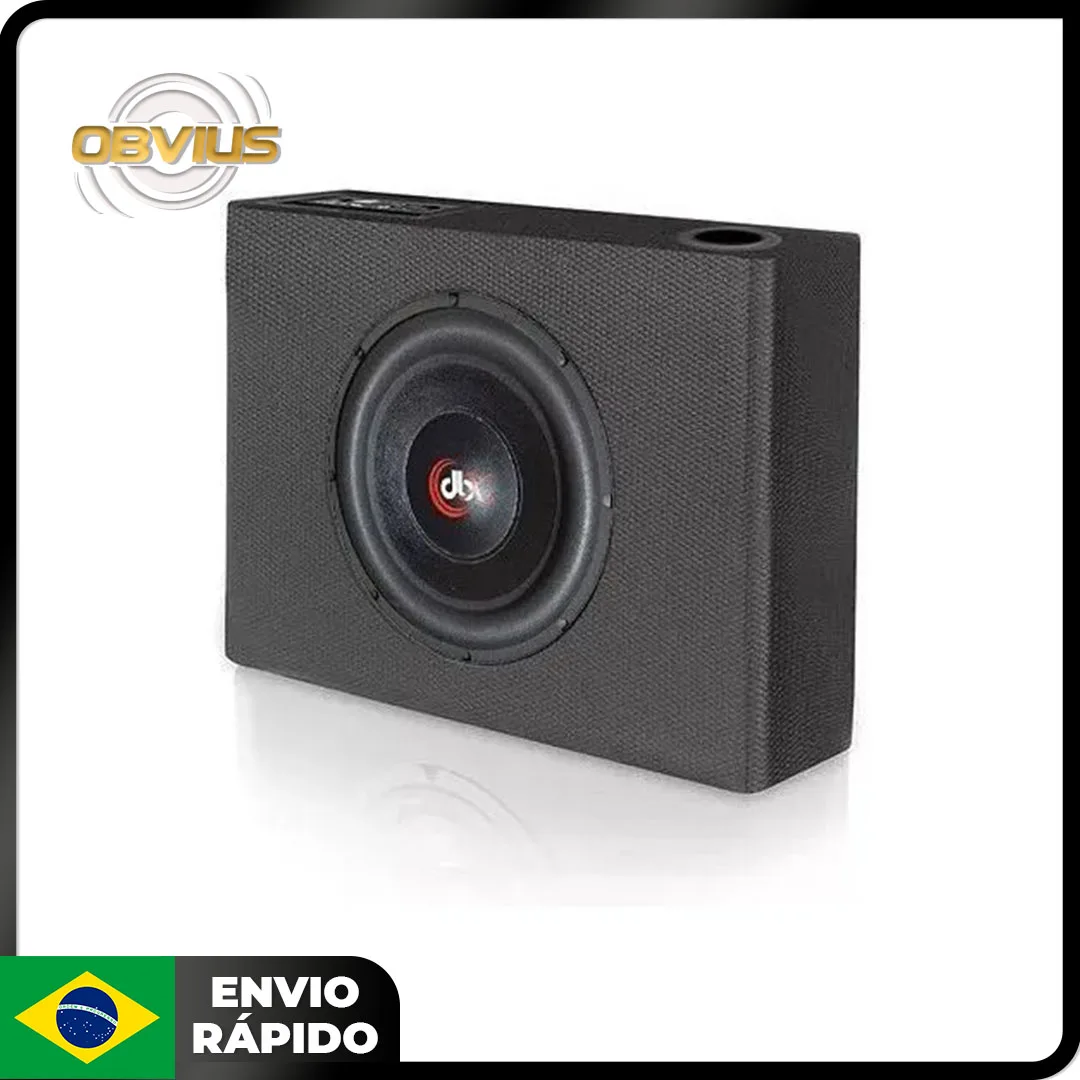 Caixa De Som Amplificada Automotiva Slim Sub 8 DBX