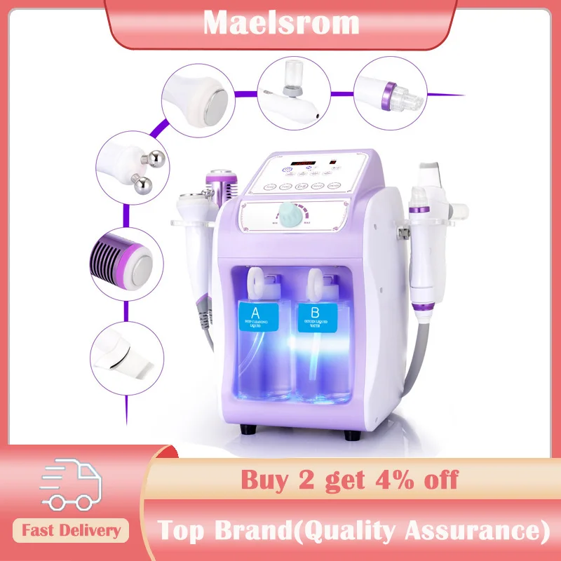 Hydrogen Oxygen Facial Machine 6 In 1 Hydrafacial Microdermabrasion Bio ...