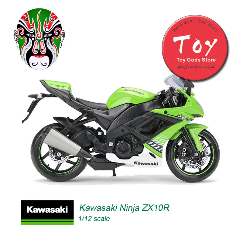 Maisto 1/12 Scale Motorbike Model Toys Kawasaki Ninja Zx10r Diecast ...