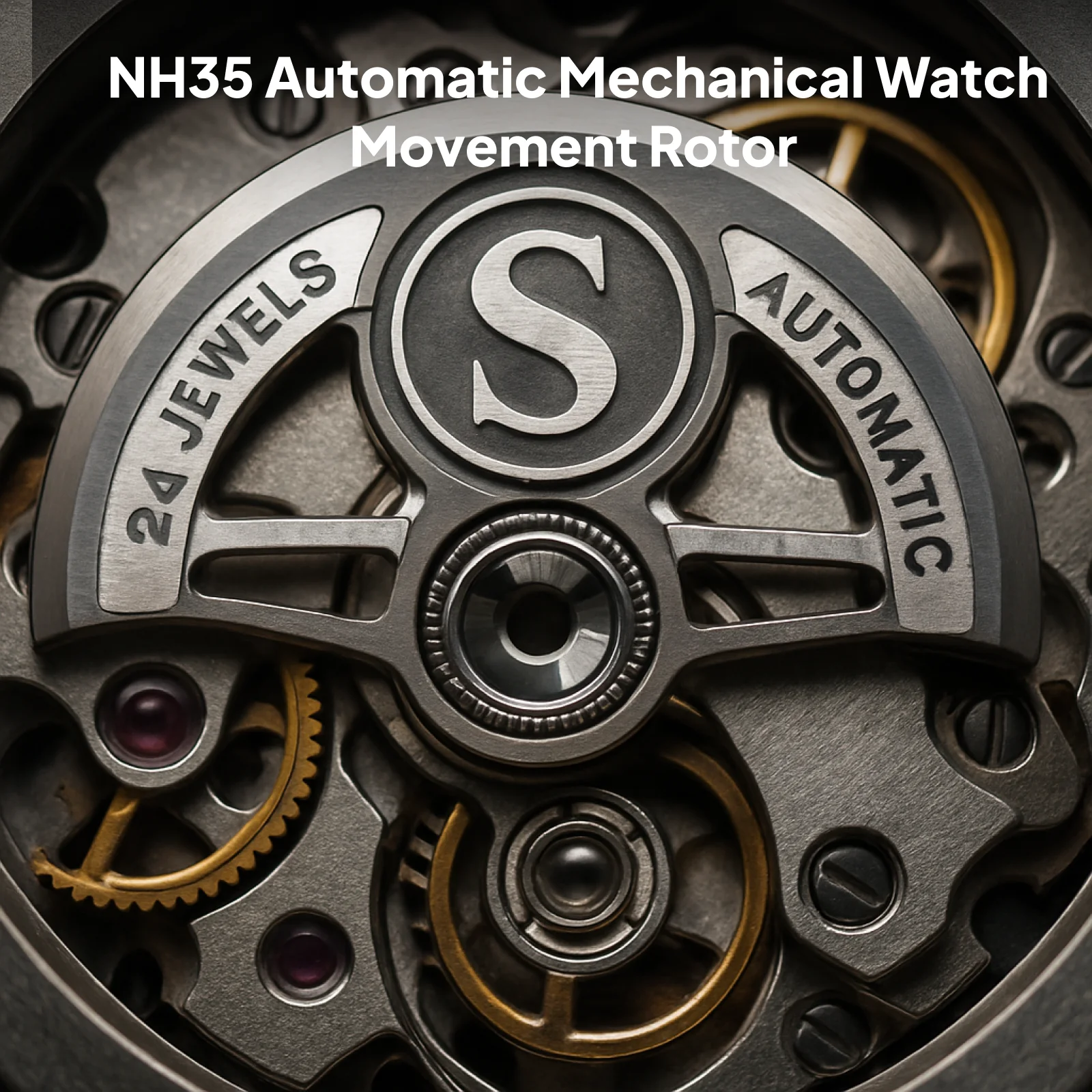Automatic Mechanical Watch Movement Rotor Replacement for NH34 NH35 ...
