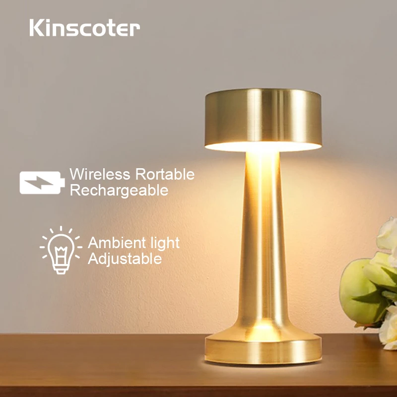 Led Dining Table Dumbbell Touch Sensor Retro Lamp Desktop Night Light ...