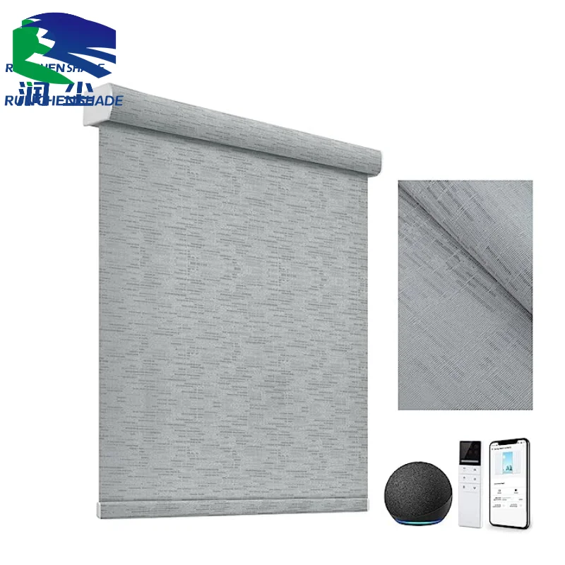 Smart-Motorized-Cordless-Remote-Control-Polyester-Window-Roller-Blinds ...