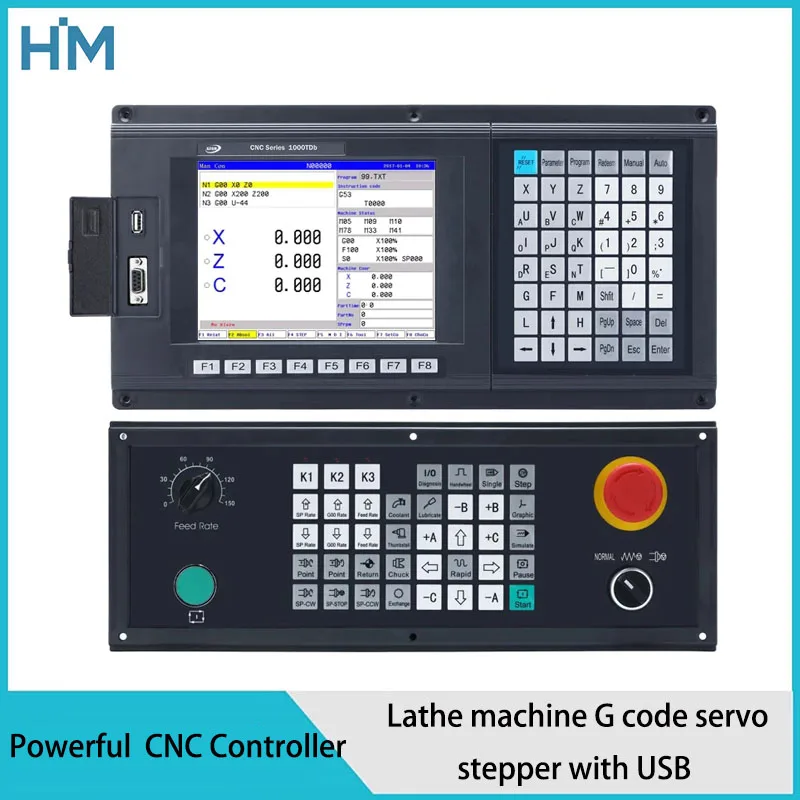 Powerful Cnc Controller Szgh-cnc1000tdb-2 Two Axis Cnc Controller For Lathe Machine G Code Servo ...