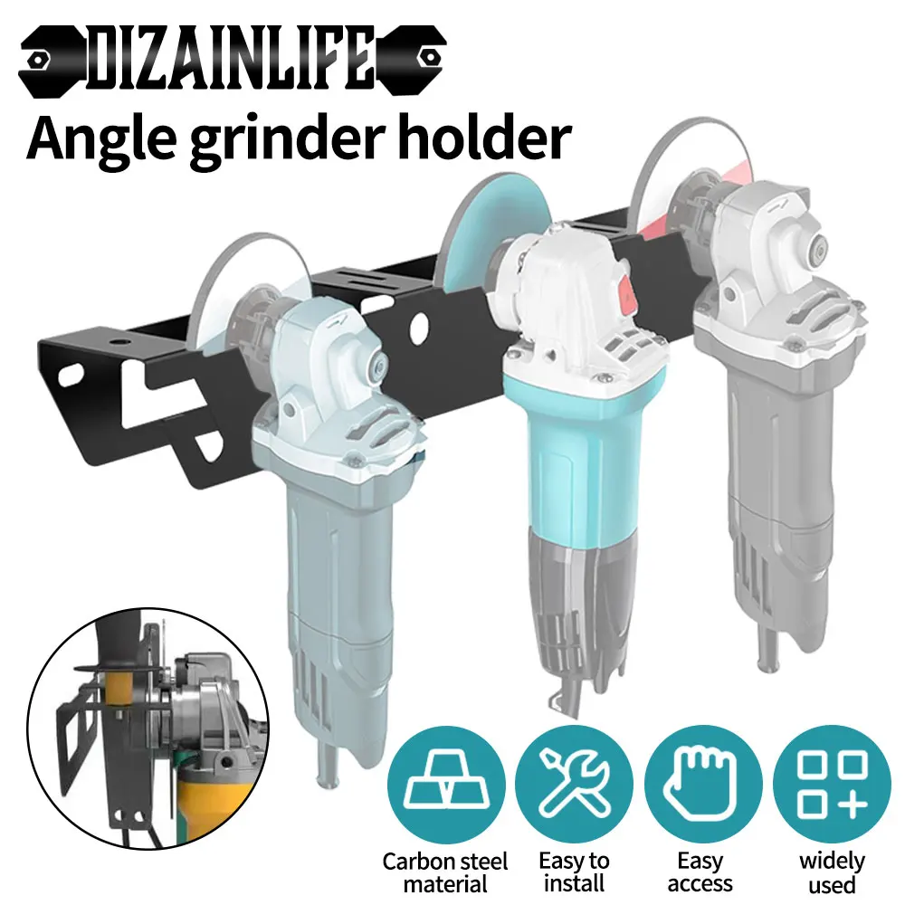 3-Slots-Angle-Grinder-Metal-Rack-Angle-Grinder-Holder-Stand-Wall-Mount ...