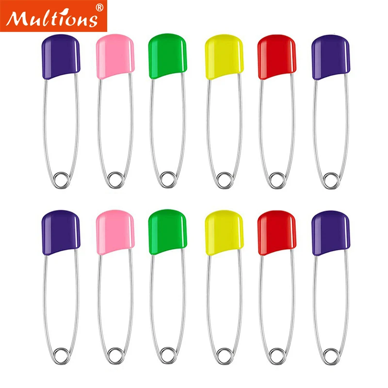 50pcs-Plastic-Baby-Safety-Pins-Plastic-Head-Nappy-Pins-Stainless-Steel ...
