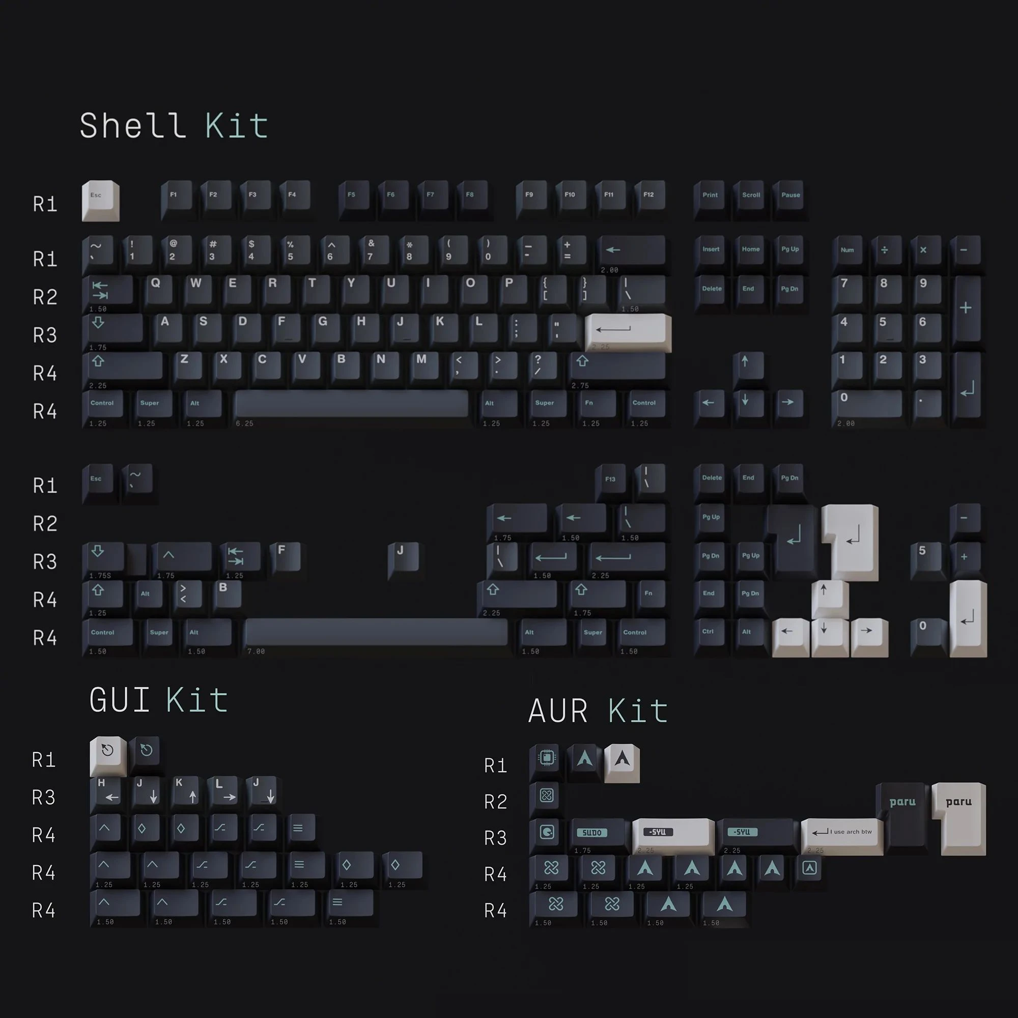 [พิเศษ] GMK Arch Keycap ชุดเชอร์รี่โปรไฟล์ Fit MX Mechanical Keyboard ...