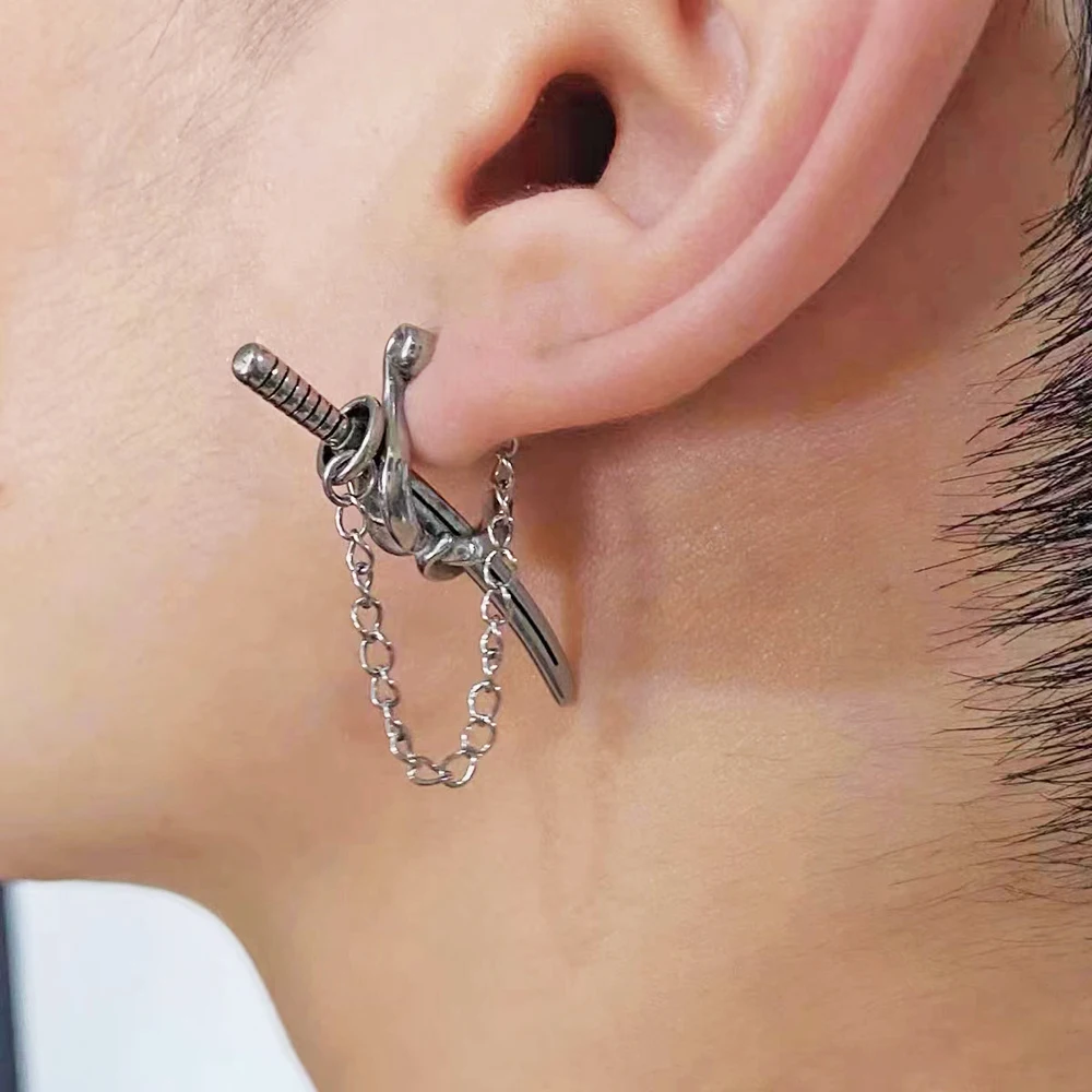 Sword Ear Earrings | Samurai Sword Earrings | Samurai Sword Jewelry ...