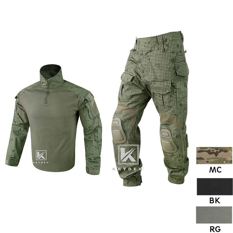 KRYDEX CP Style Tactical Camouflage Shirt & Pants Kit G3 Combat BDU ...