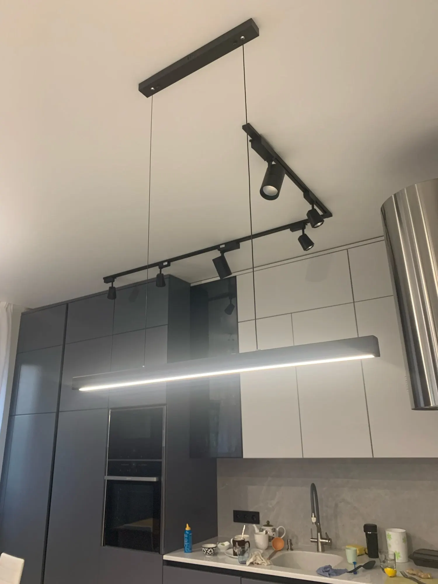 Sert Pendant Light Modern Linear Minimalist Indoor Lighting Chandelier ...