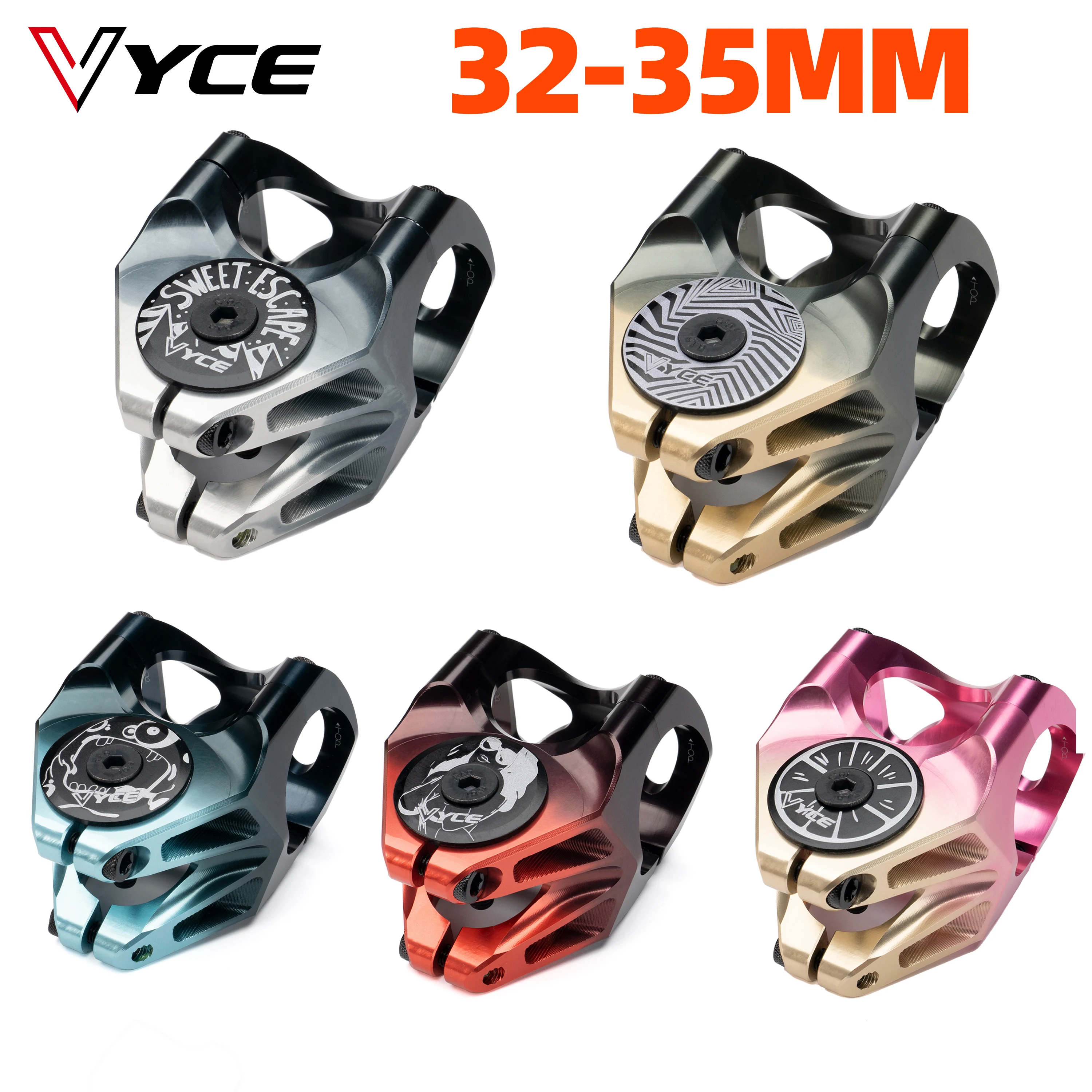 VYCE-Alloy-CNC-Stem-para-MTB-Mountain-Bike-Pe-as-de-bicicleta-de ...