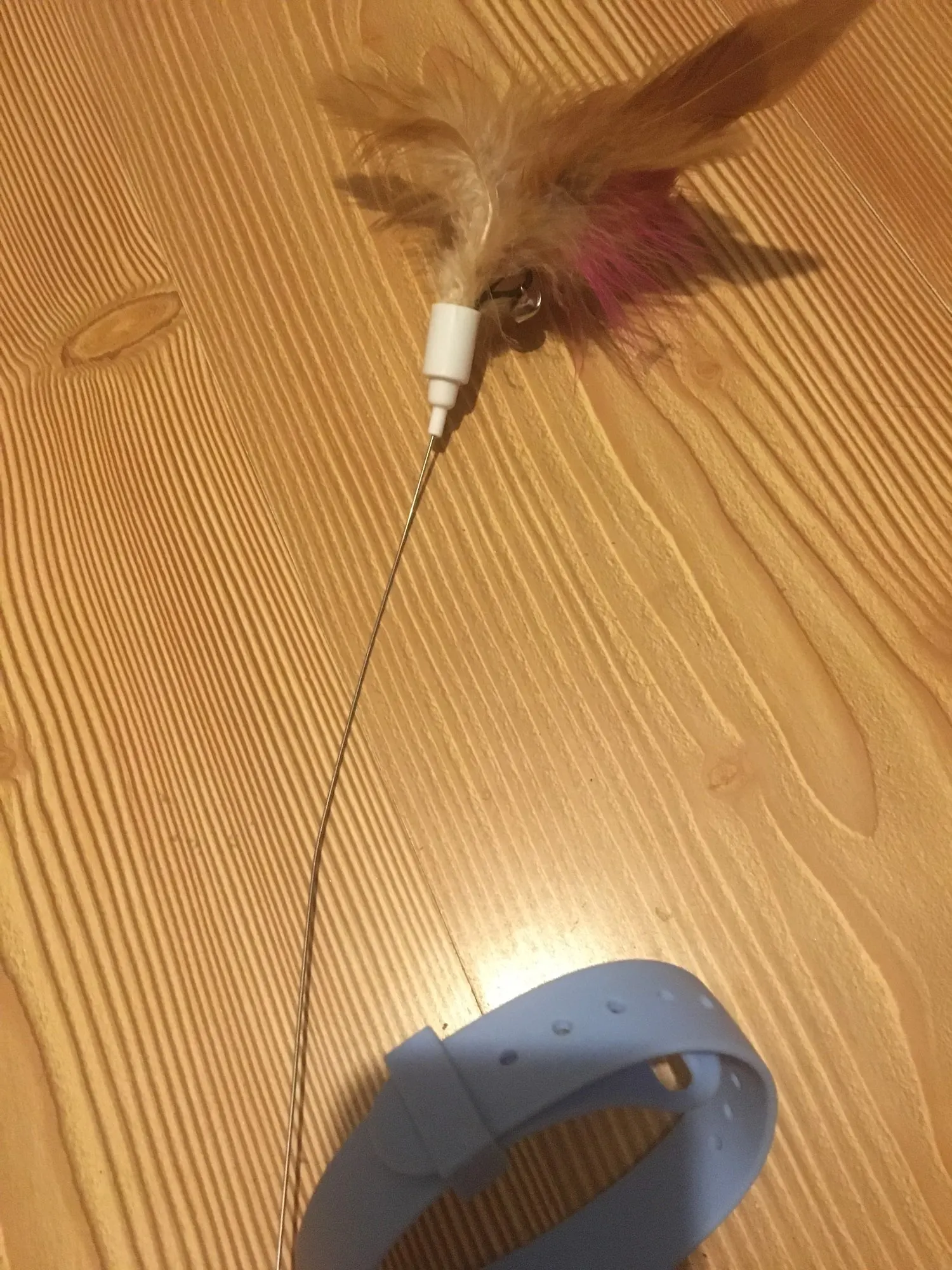 Fluffy Feather Interactive Cat Collar Toy - Mavigadget