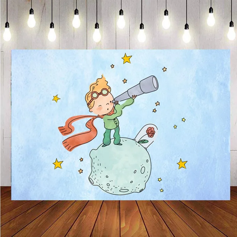 Little-Prince-Backdrop-Universe-Meteorite-Boys-Happy-Birthday-Party ...