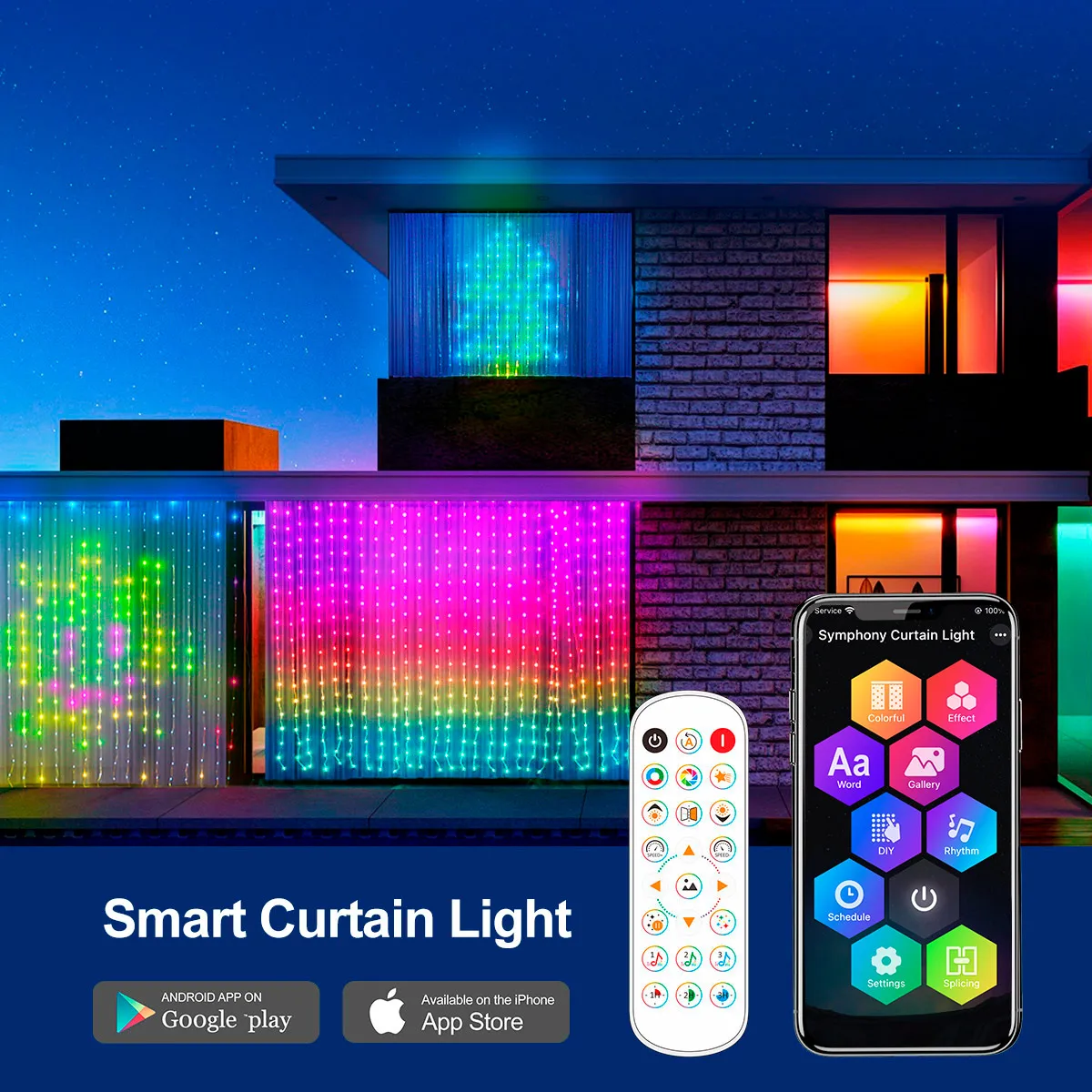 Smart-Curtain-String-Light-Application-Control-Music-Colorful-LED-DIY ...