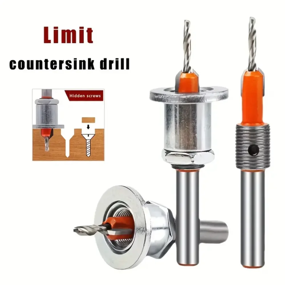 8mm-Counter-Sink-Drill-Bit-Set-Adjustable-Woodworking-Router-Core ...
