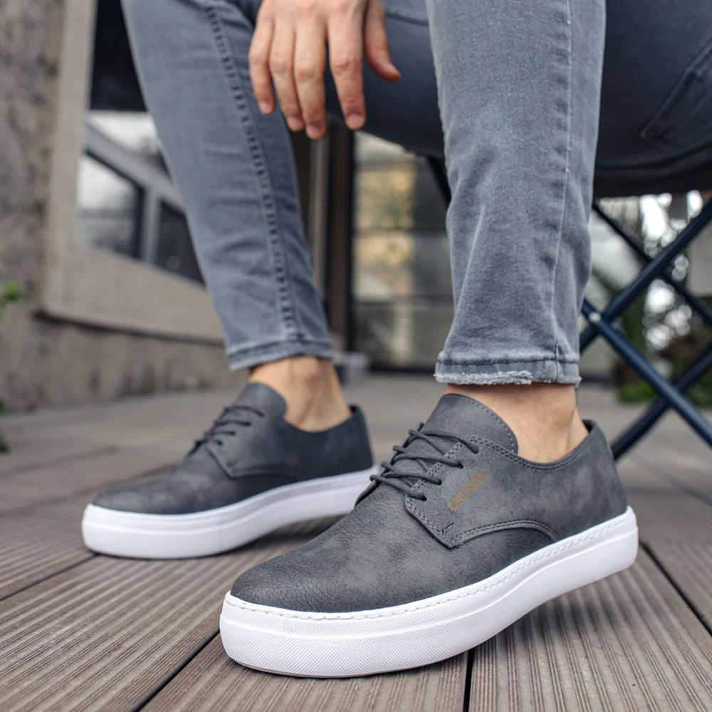 FOH-Store-Sneakers-for-Men-Women-GRAY-Artificial-Leather-2023-Spring ...