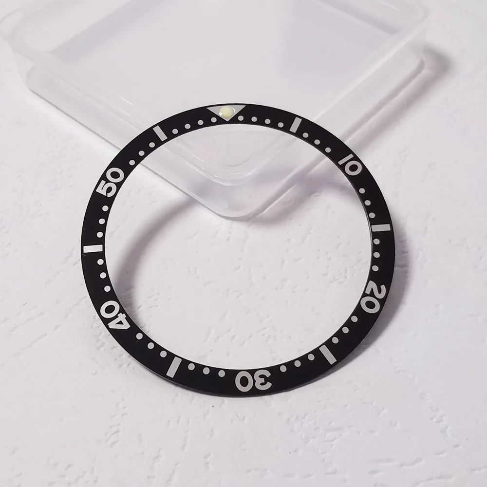 Mod 38mm Black Blue Green Flat Aluminum Bezel Insert Fit For Seiko ...