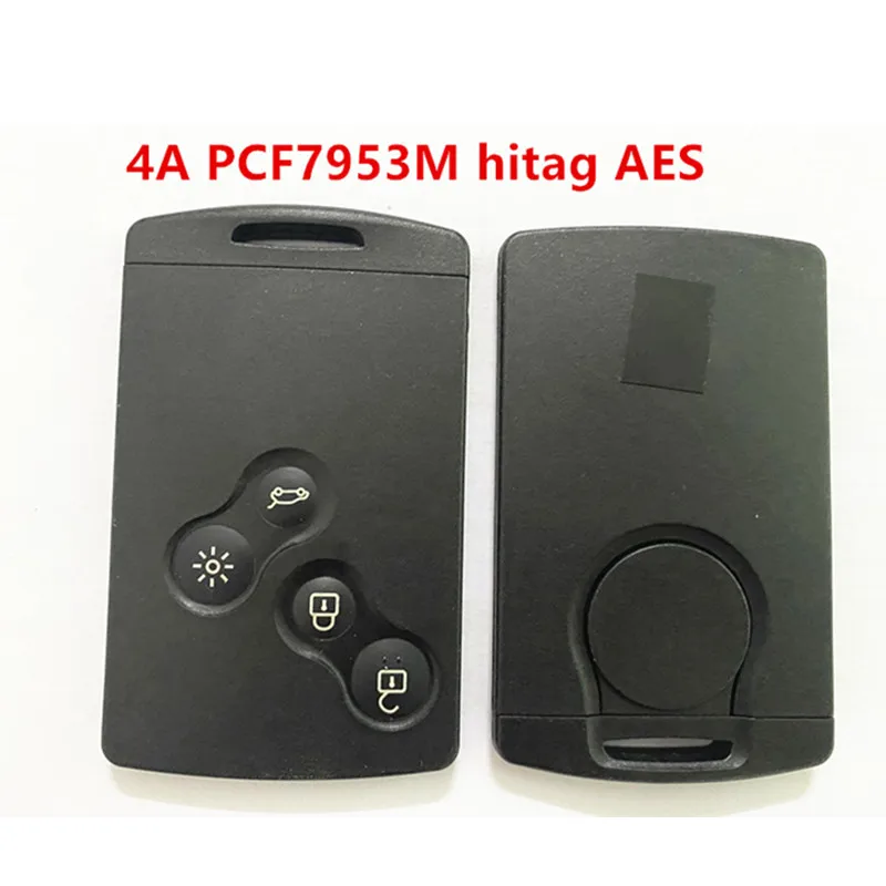 4 Button Smart Keyless Handsfree card Key 434MHz 4A hitag AES PCF7953 ...