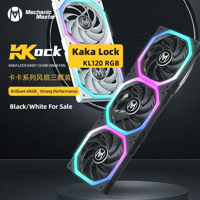 Kaka-Lock-KL120-Inovative-Link-Way-Black-Pure-White-12CM-ARGB-PWM ...