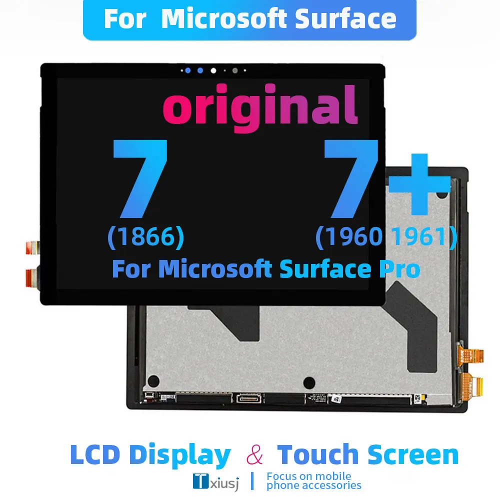 12,3 "Original para Microsoft Surface Pro 7 1866 Surface Pro 7 Plus ...
