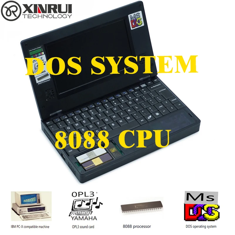 Book 8088 DOS system notebook CGA scheda grafica computer IBM PC XT macchina compatibile 8088 ...