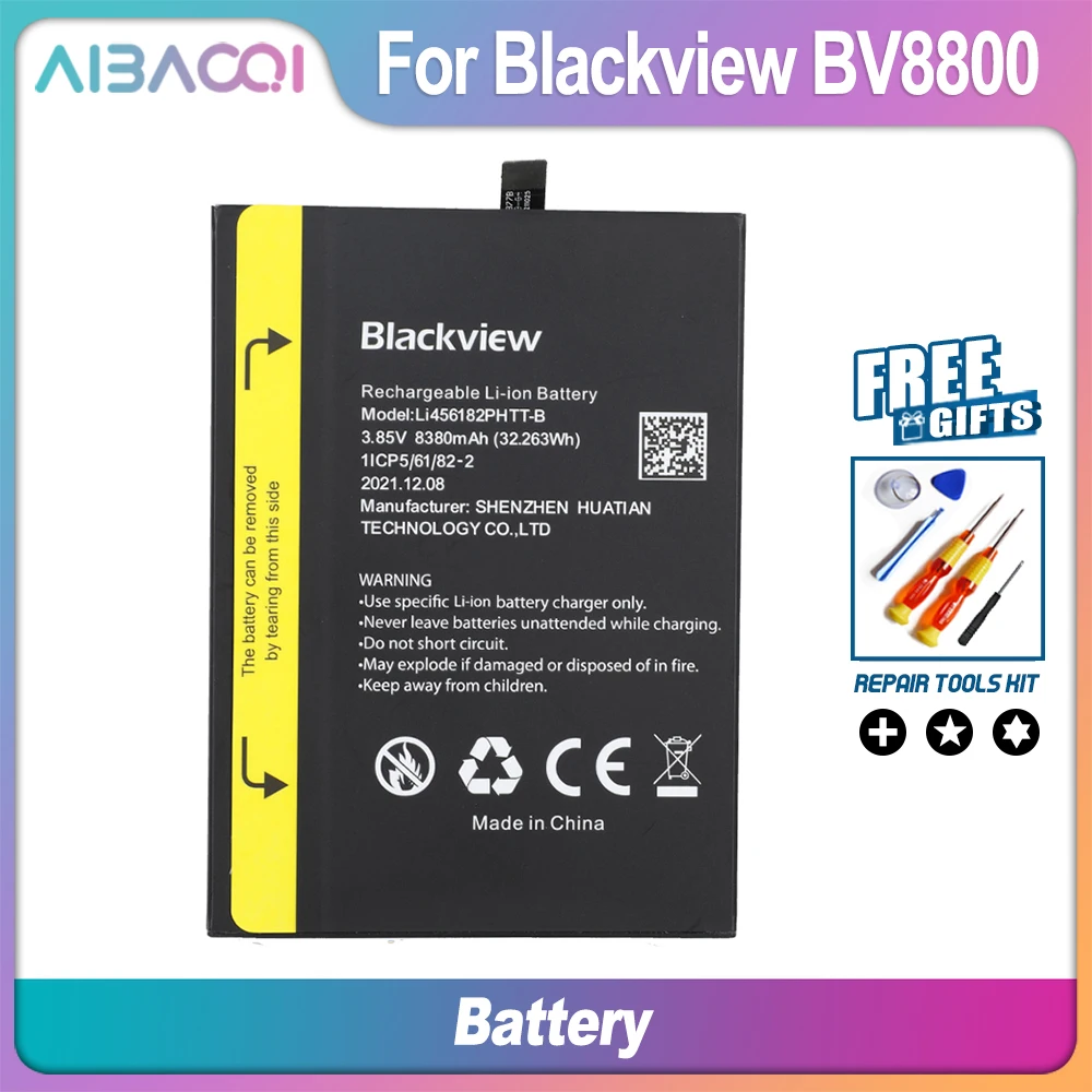 AiBaoQi-Original-Li456182PHTT-B-Battery-8380mAh-For-Blackview-BV8800 ...