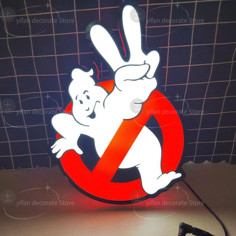 Ghostbusters-Logo-Lightbox-Custom-Wall-Decor-for-Business-Shop-Hanging ...