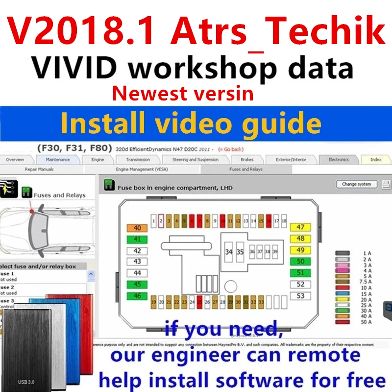 Newest 2018 2015 2010 Automotive Vivid Workshop 2018.01 (Atris-Technik ...