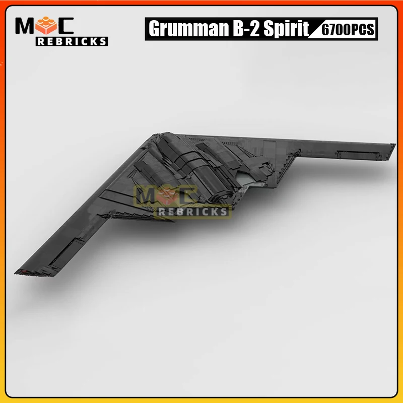 Creative Moc Military Weapons Building Blocks Us Air Force Grumman B-2 ...