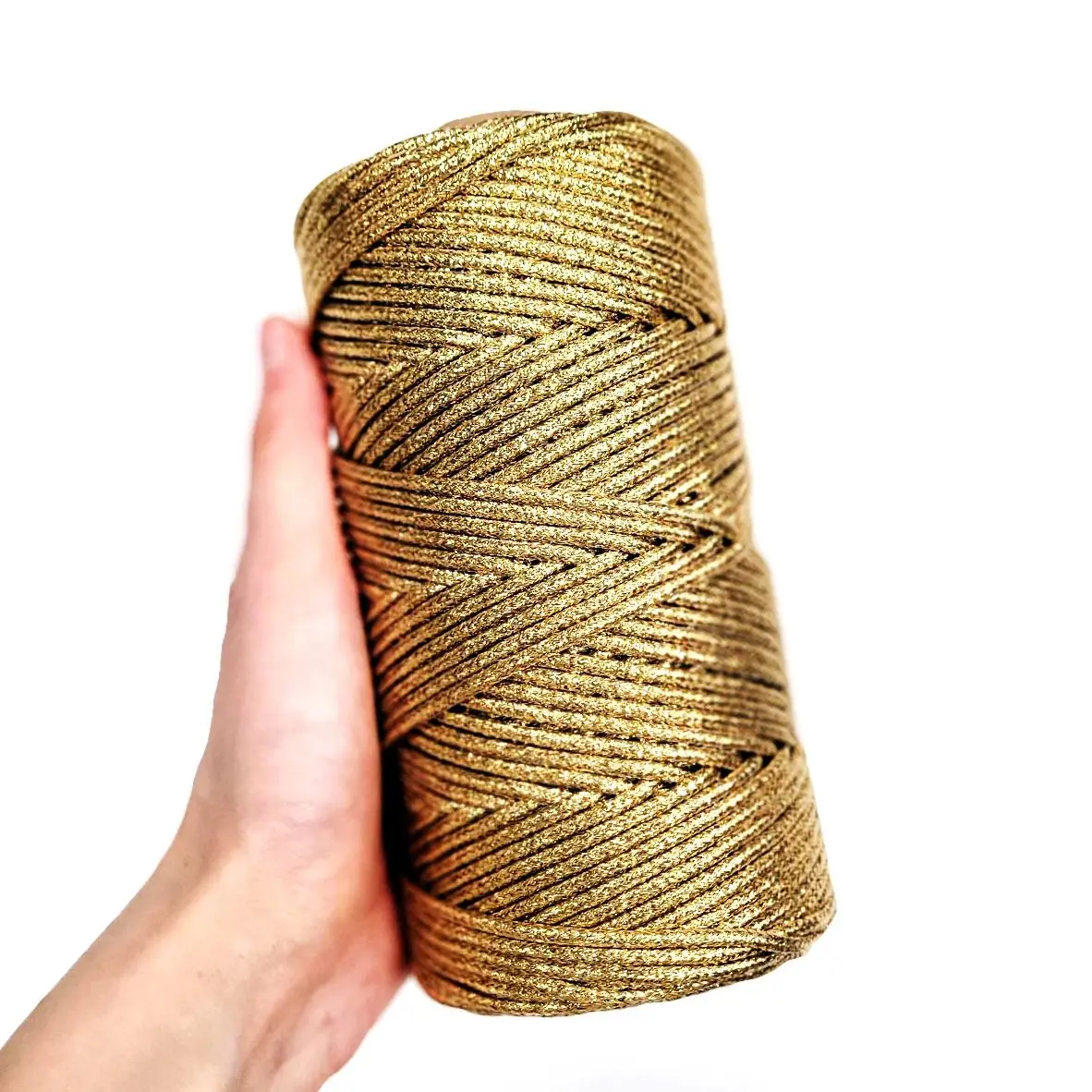 Shiny-Metallic-Braided-Cord-3mm-x-90yds-Dazzled-Macrame-Braid-Rope-Gold ...
