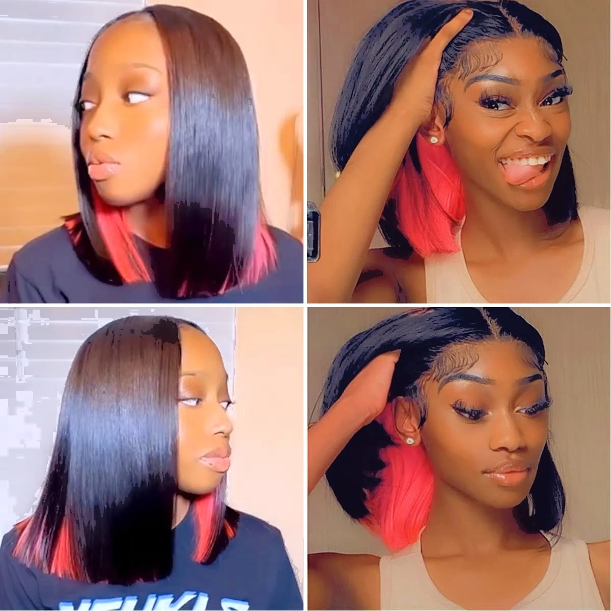 Red Weave Bob Hairstyles