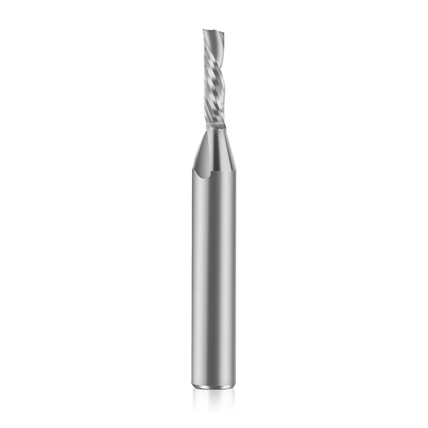 CNC 6,35mm Spirale Router Bits, CNC Flache Nase Einzigen Flöte Mühle ...