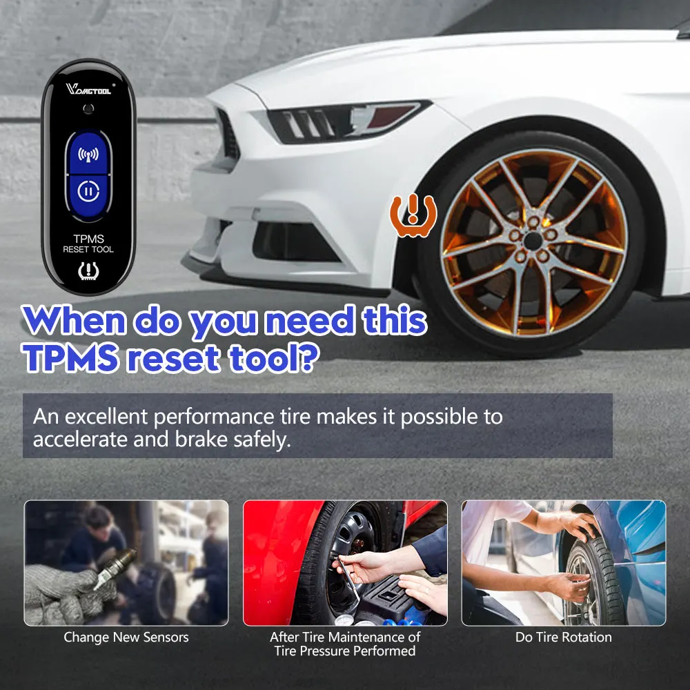 For GMC Ford TPMS Reset Tool Tire Pressure Monitoring System Sensor ...