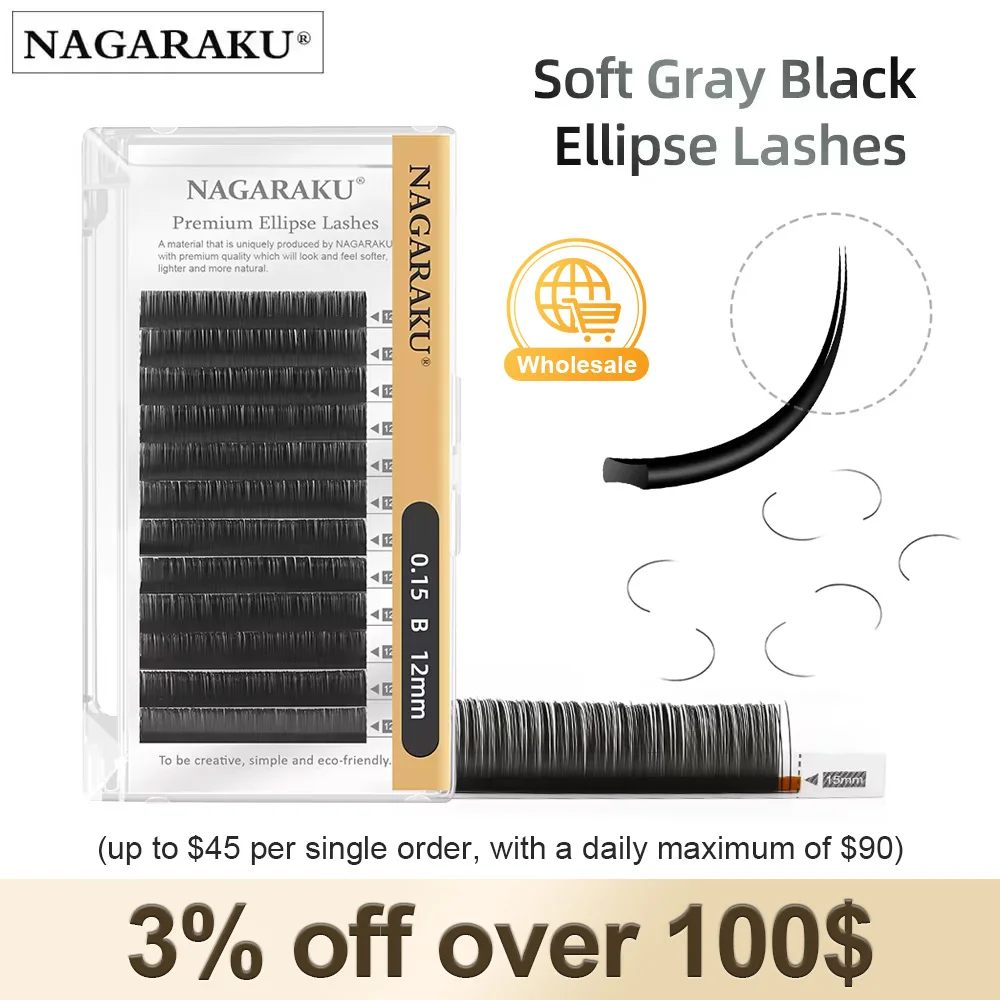 NAGARAKU-pesta-as-postizas-planas-de-Color-negro-y-gris-mate ...